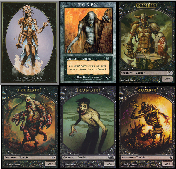 Thoughts About Baseball and Batman: Magic The Gathering Tokens - Zombies