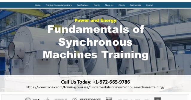Fundamentals Of Synchronous Machines Training