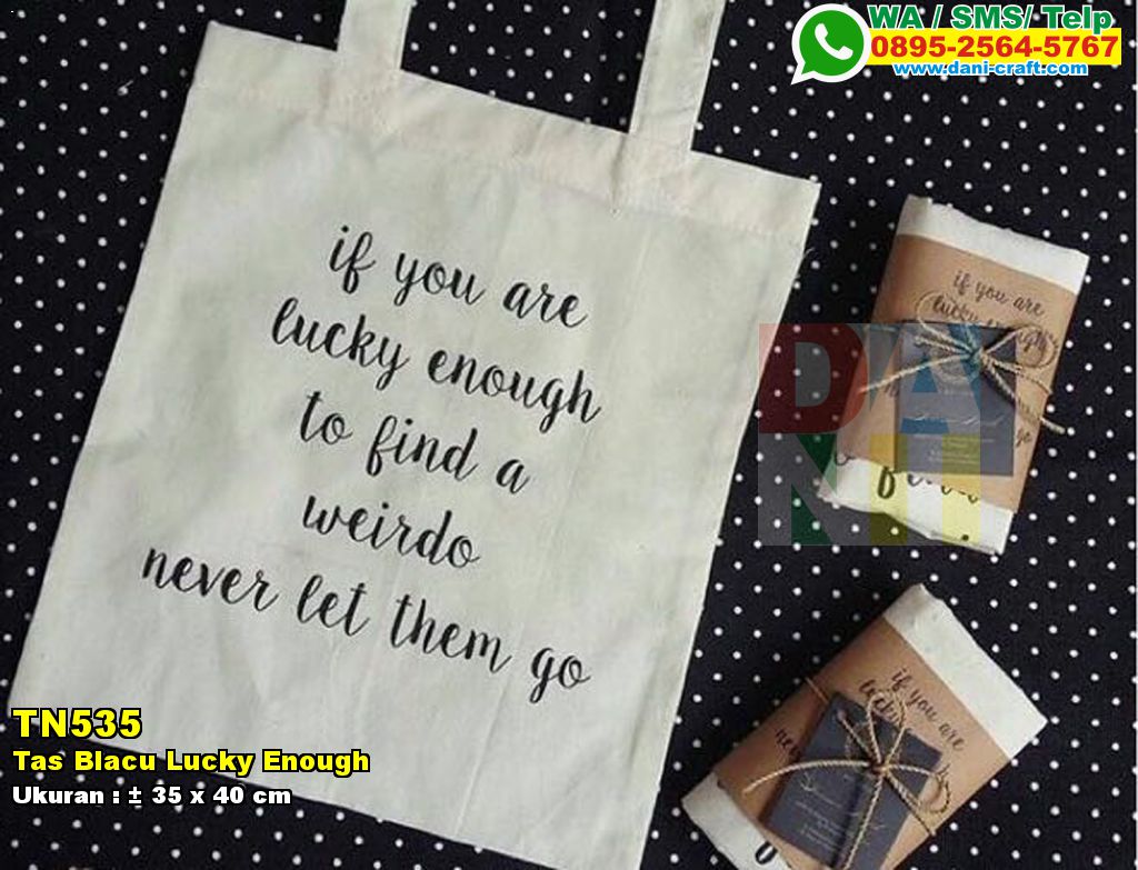 Tas Blacu Lucky Enough | Souvenir Pernikahan Tas Blacu Lucky Enough | Souvenir Pernikahan