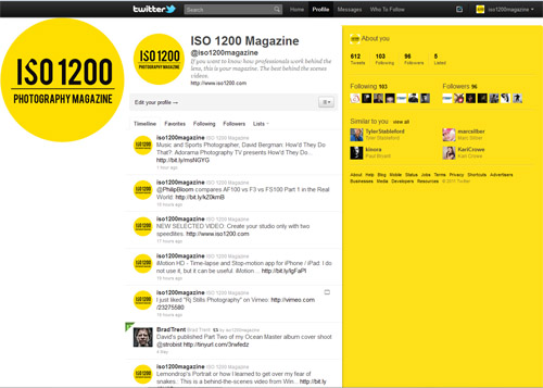 NEW TWITTER DESIGN - Photography Blog Tips - ISO 1200 Magazine
