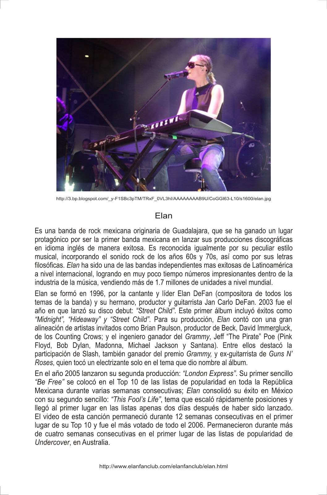 DE JALISCO PARA EL MUNDO: Elan, es una banda de rock originaria de ...