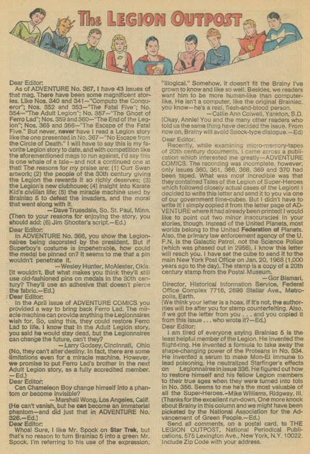 Days of Adventure: Adventure Comics # 370, July, 1968