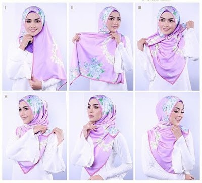 Tutorial Hijab Segi Empat Terbaru | Tutorial Hijab Terbaru 2017