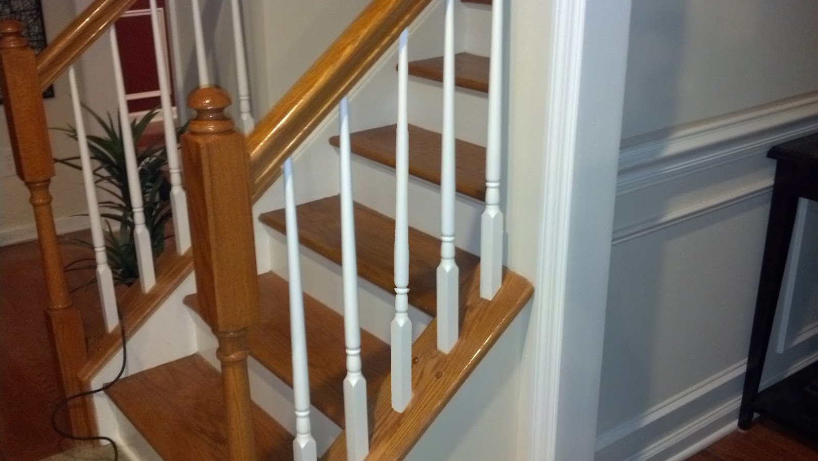 Road to the Ravenna: DIY Iron Baluster Upgrade - Angled Handrail