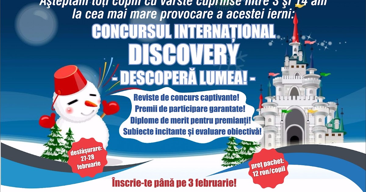 Moara lui Gelu: Concursul Internaţional DISCOVERY – „Descoperă lumea” 2017