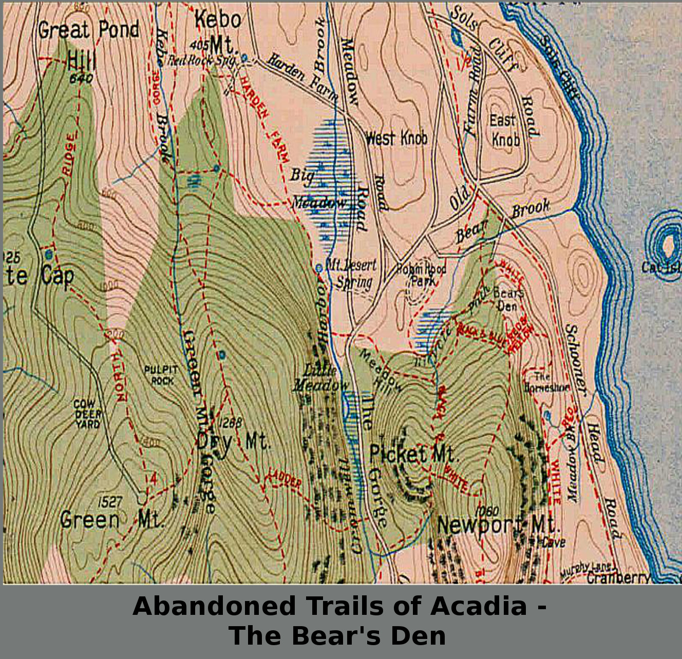 OLD MAPS OF ACADIA NATIONAL PARK: OLD MAPS COLLECTION