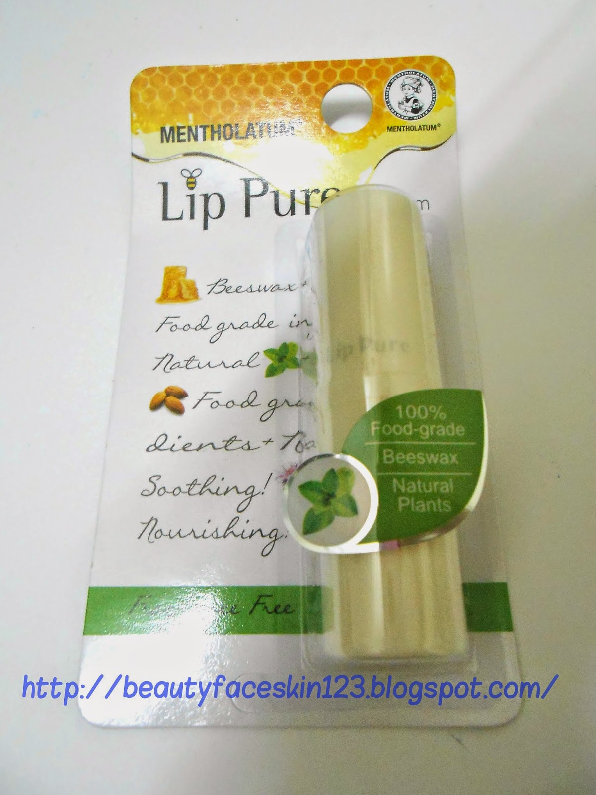 GREAT SKINandLIFE: REVIEW ON MENTHOLATUM LIP PURE FRAGRANCE FREE