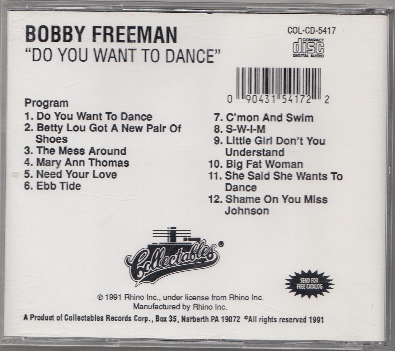 Rock 'n' roll is here to stay: Bobby Freeman - Do you want to dance