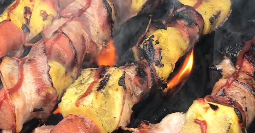 Hawaiian BBQ Hot Dog Kebabs #FantasticalFoodFight | Our Good Life