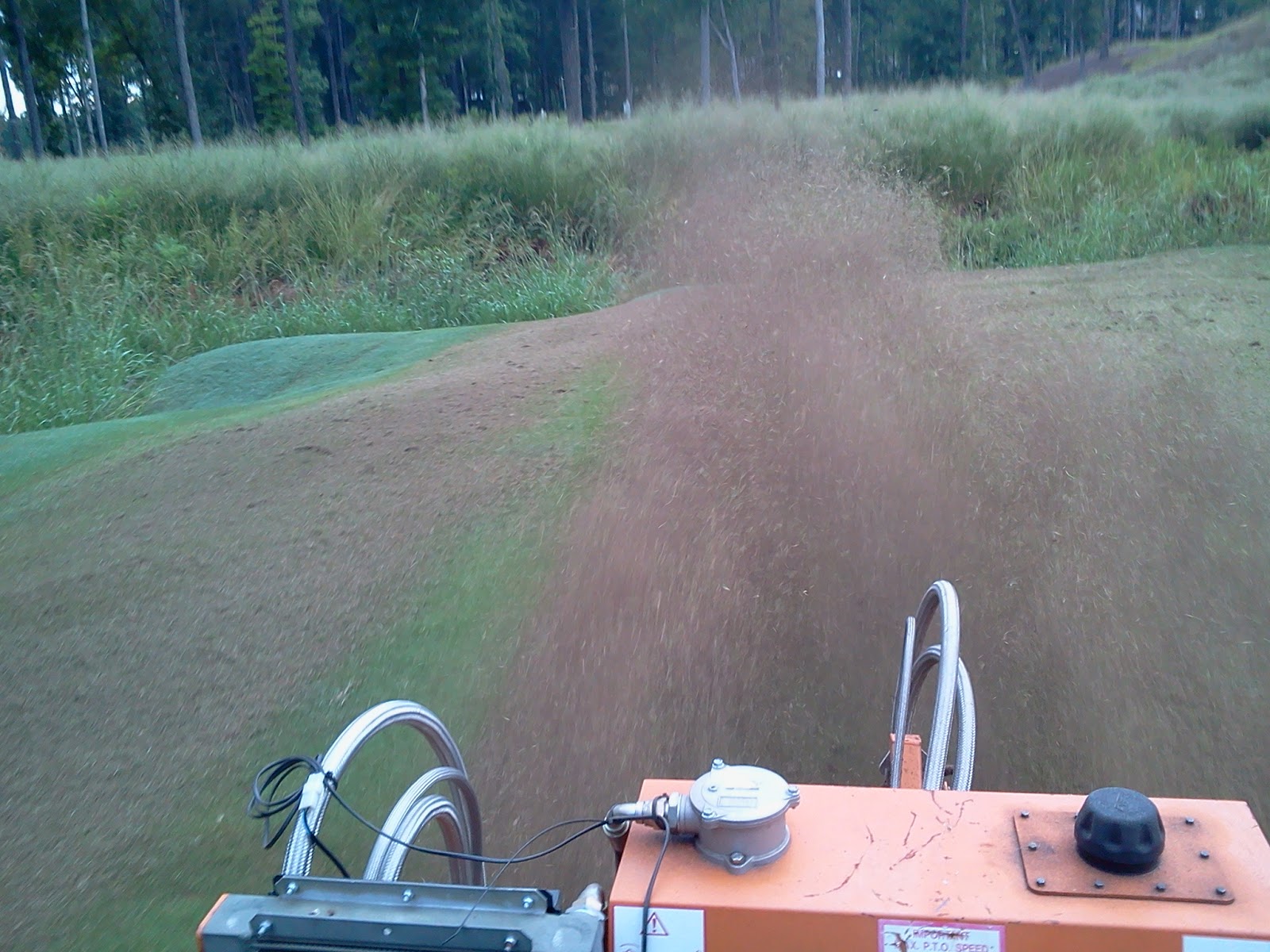 The Creek Club Golf Course Maintenance: Thatch removal on Zorro Zoysia ...