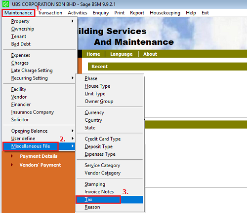 Sage UBS Software: How to change Sage UBS BSM GST tax rate from 6% to 0%