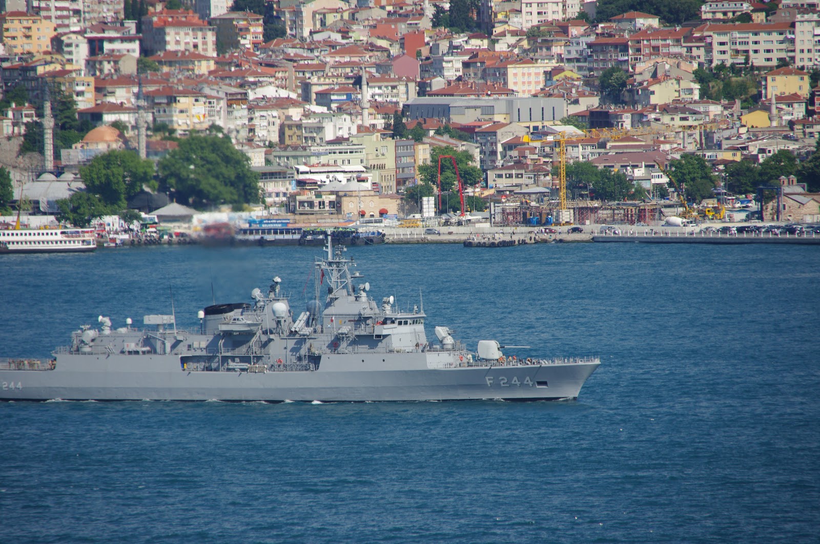 WARSHIPS ON THE BOSPHORUS: F 244 BARBAROS- BARBAROS CLASS