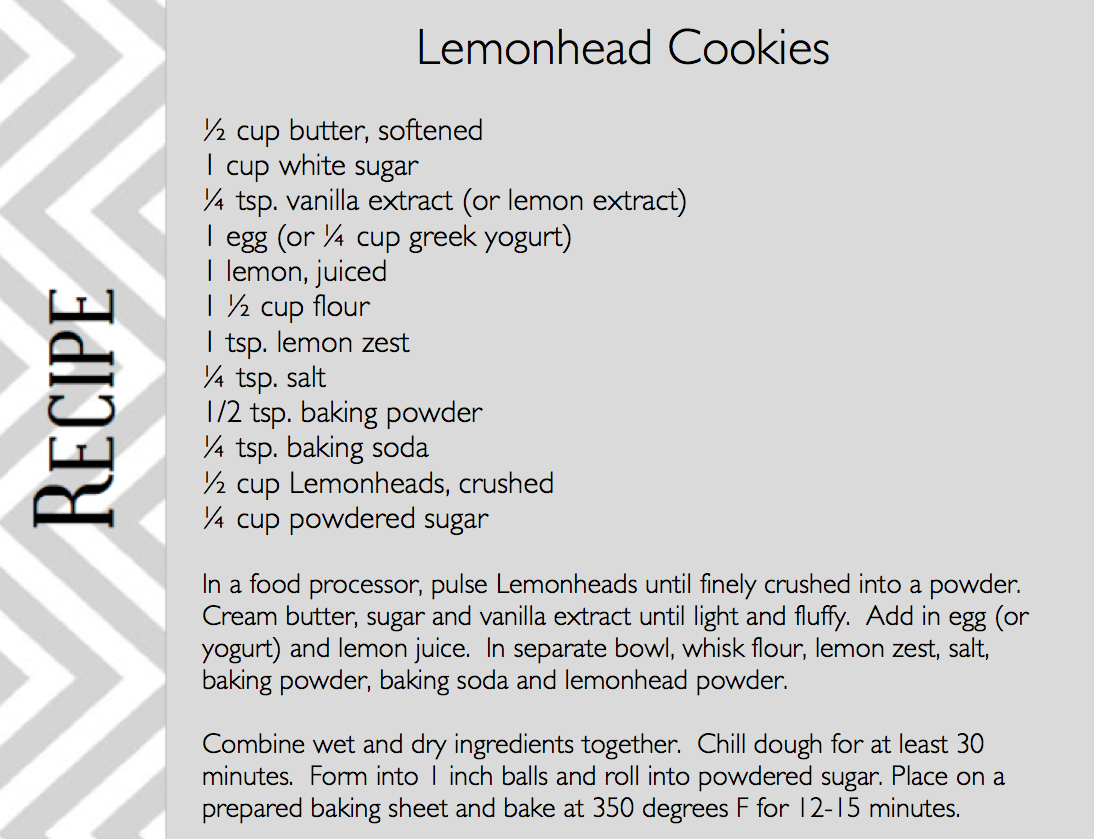 Celebrating Happy: Lemonhead Cookies