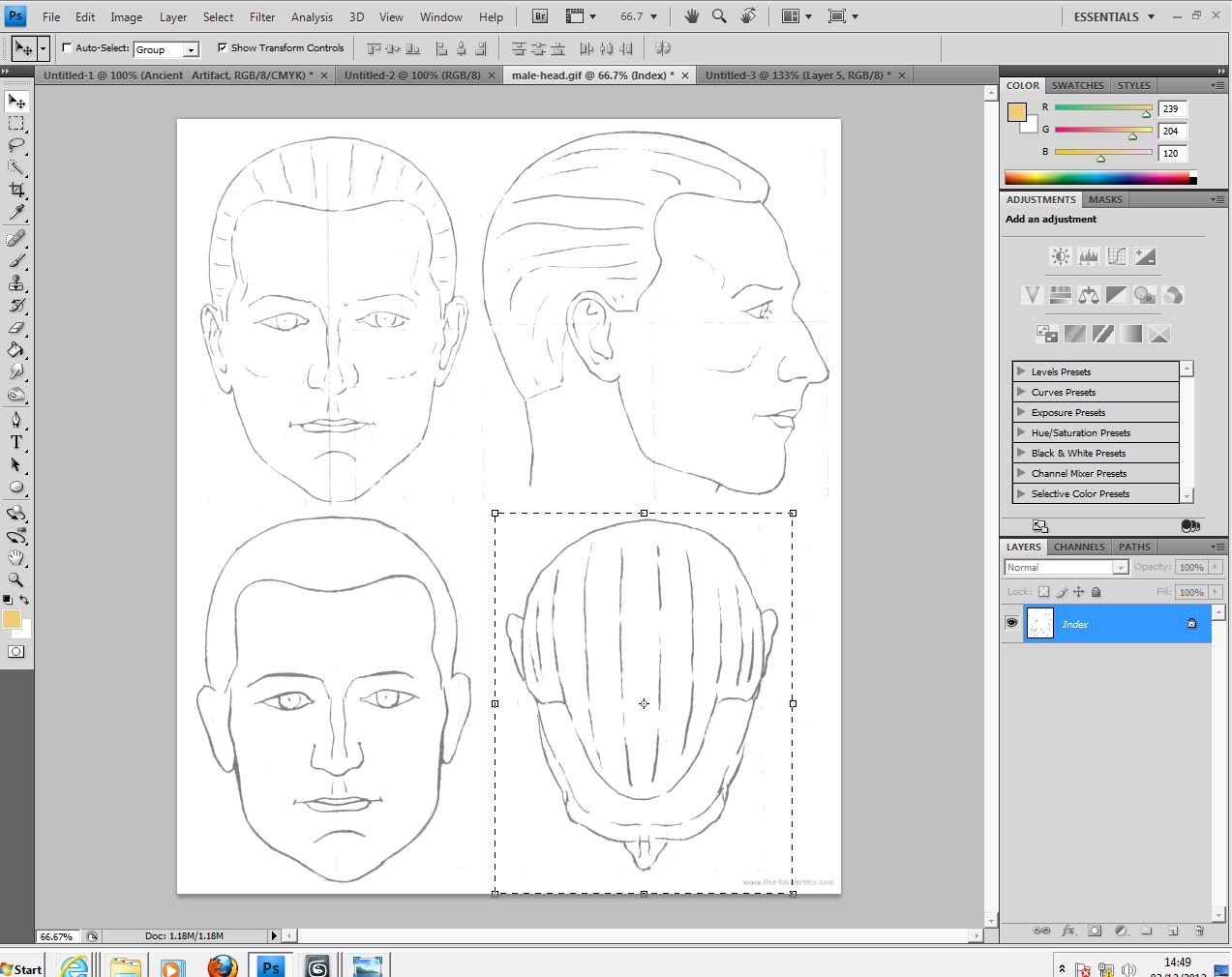 3D Modelling and Animation Course: Modelling Project: Face Restart
