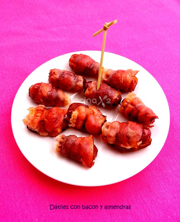 Cocinax2. Las recetas de Laurita.: Dátiles con bacon y almendras al ...