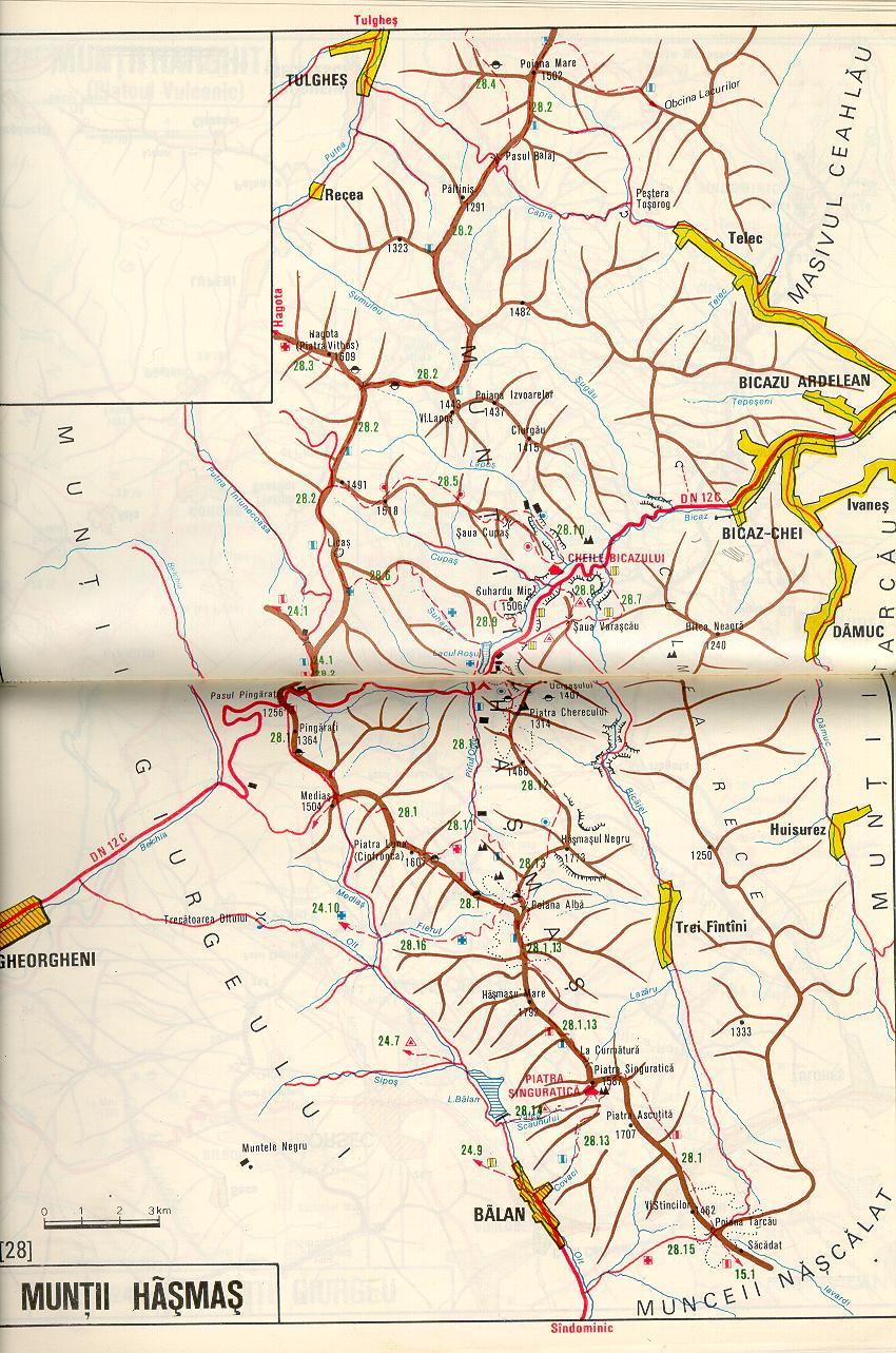Harta Trasee Montane: Harti turistice trasee montane