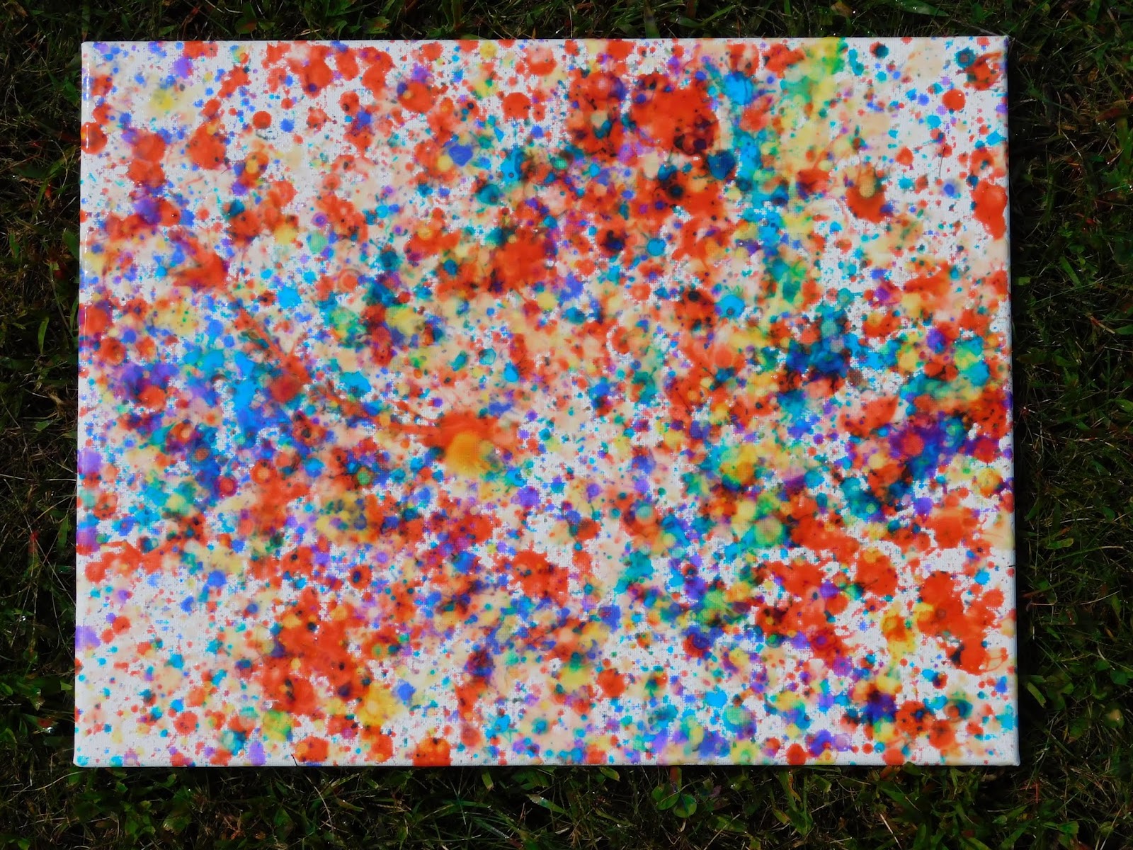 Art Project #42: Splatter Paint Canvas