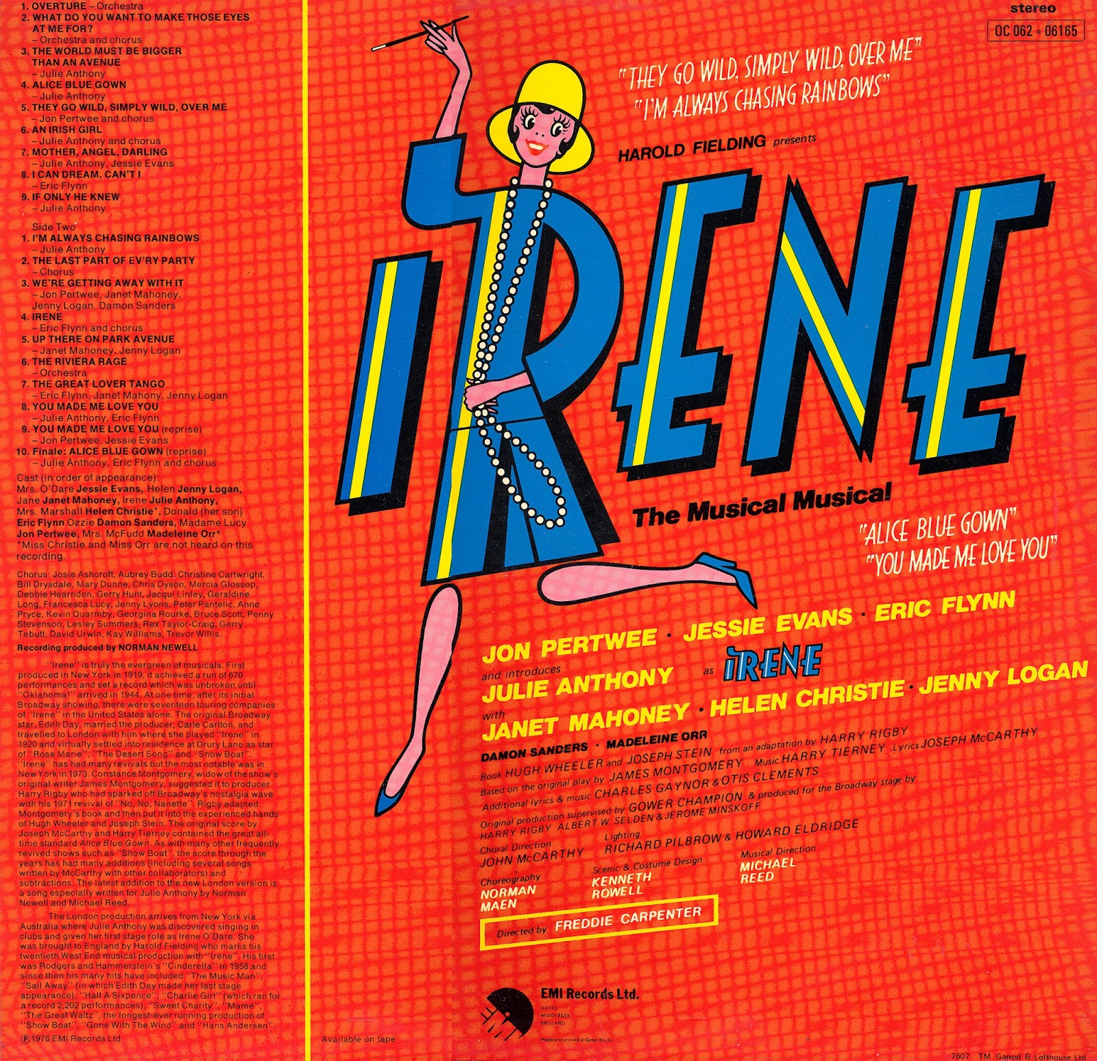 Luigi's 50's & 60's Vinyl Corner: Irene..London Cast