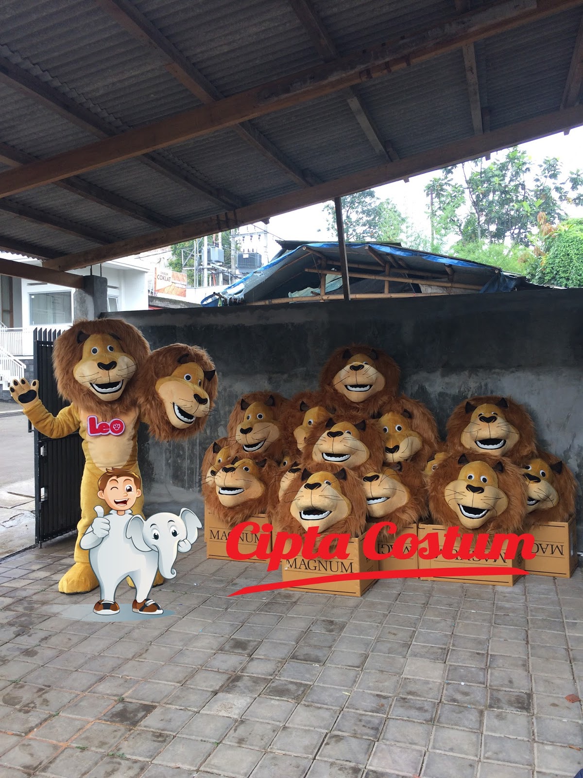 JUAL KOSTUM MASKOT | (Wa: 0813.2328.9889) | KOSTUM MASKOT GERY DAN LEO ...