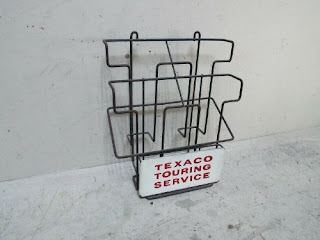 Vintage Texaco Touring Service Map Rack MAP HOLDER ORIGINAL - Flying ...