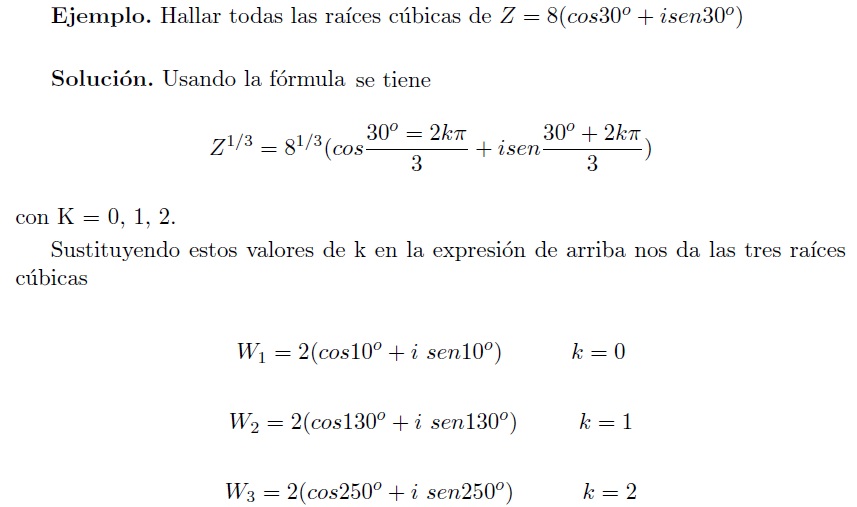 Teorema De Moivre Numeros Complejos Ejercicios Resueltos niszev