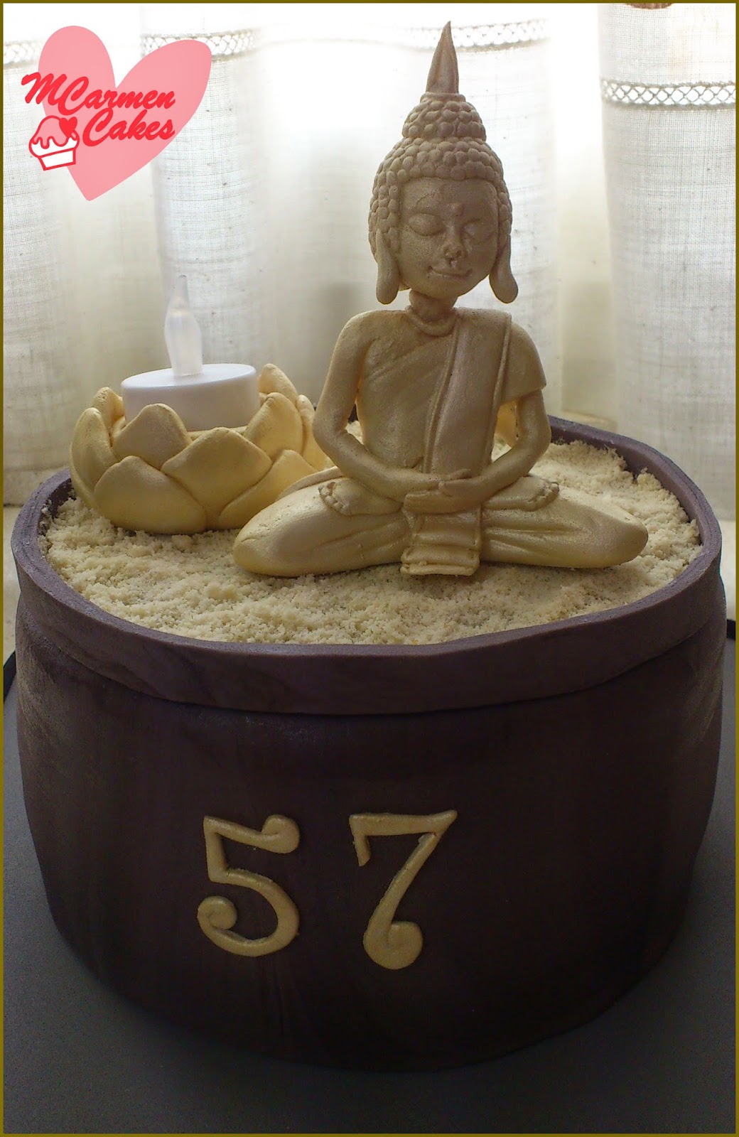 MCarmen Cakes: Mini Tarta Buda Jardín Zen.