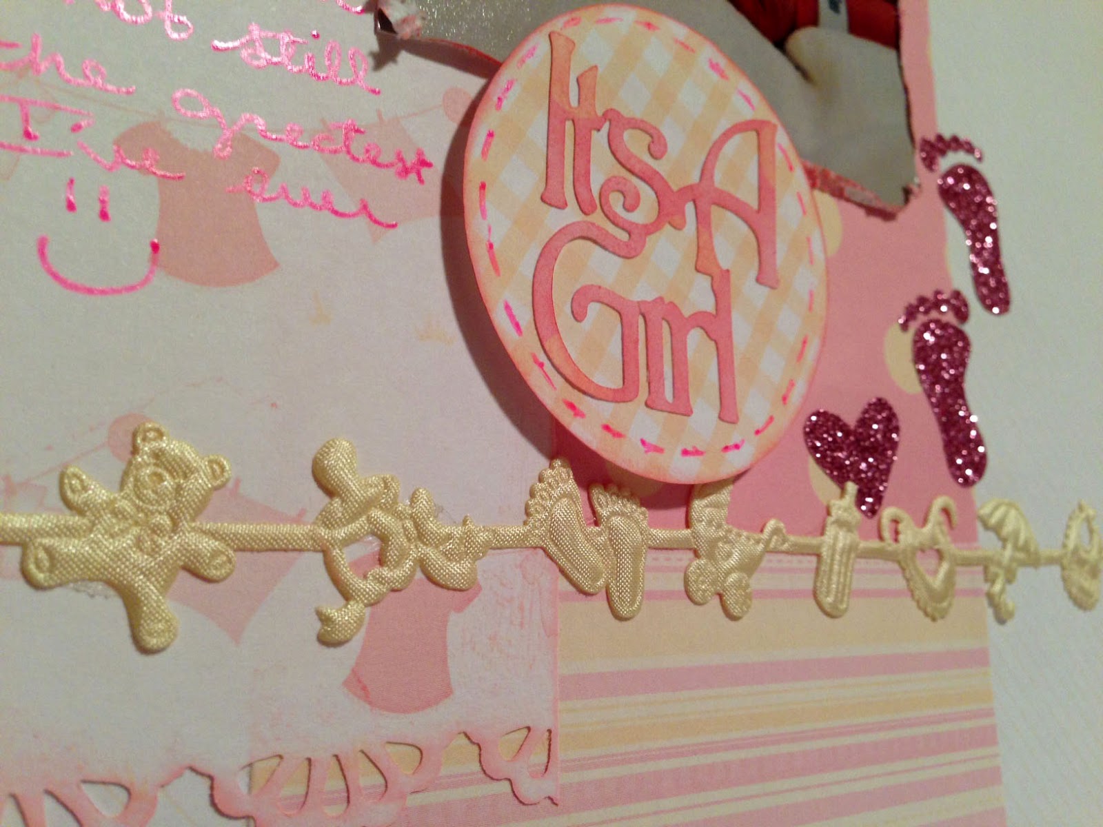 Scrappin' 2 baby girls: It's A Girl layout