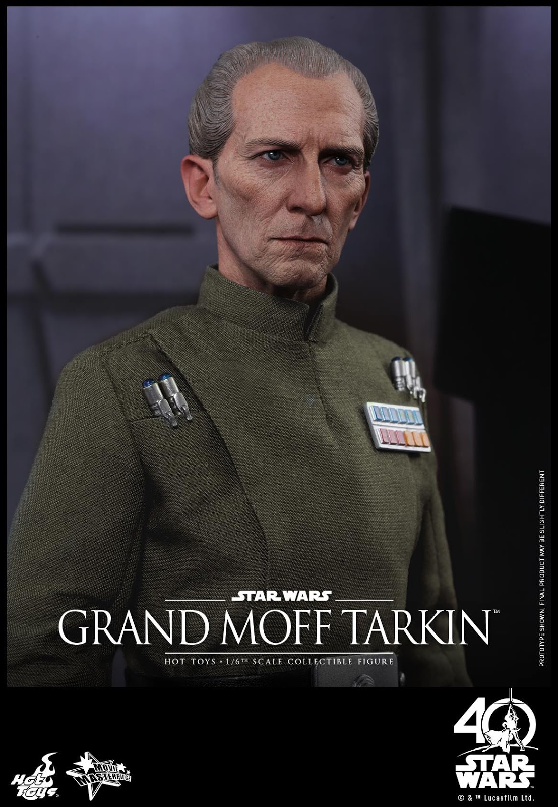 toyhaven: Hot Toys Star Wars: A New Hope 1/6th scale Grand Moff Tarkin ...
