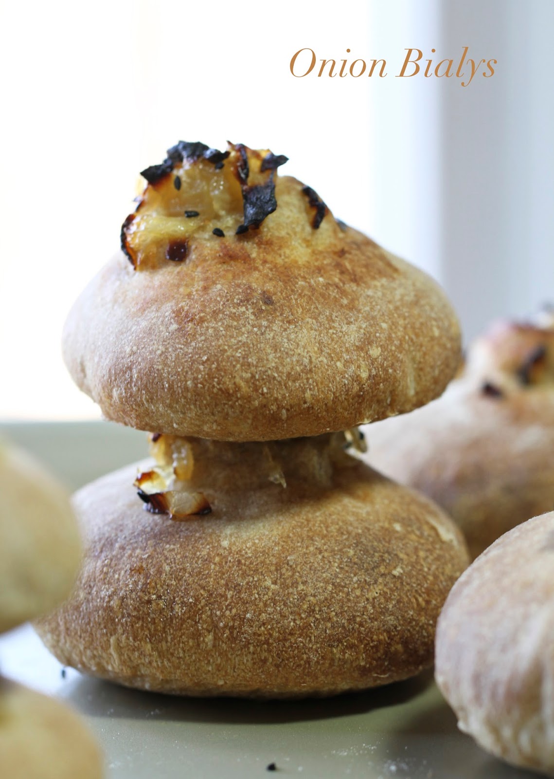 Onion Bialys with Natural Levain - BBB - Ever Open Sauce