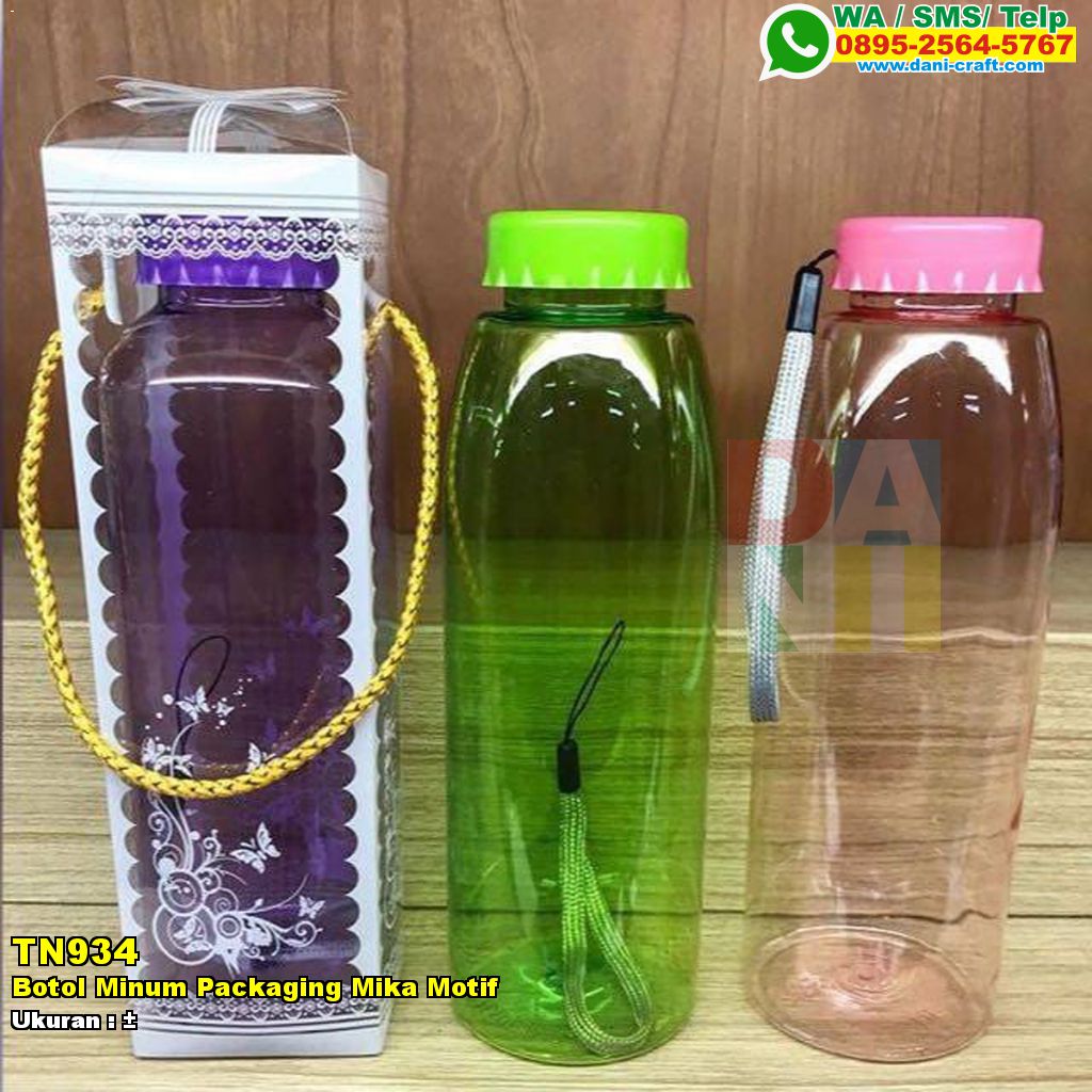 Botol Minum Packaging Mika Motif | Souvenir Pernikahan