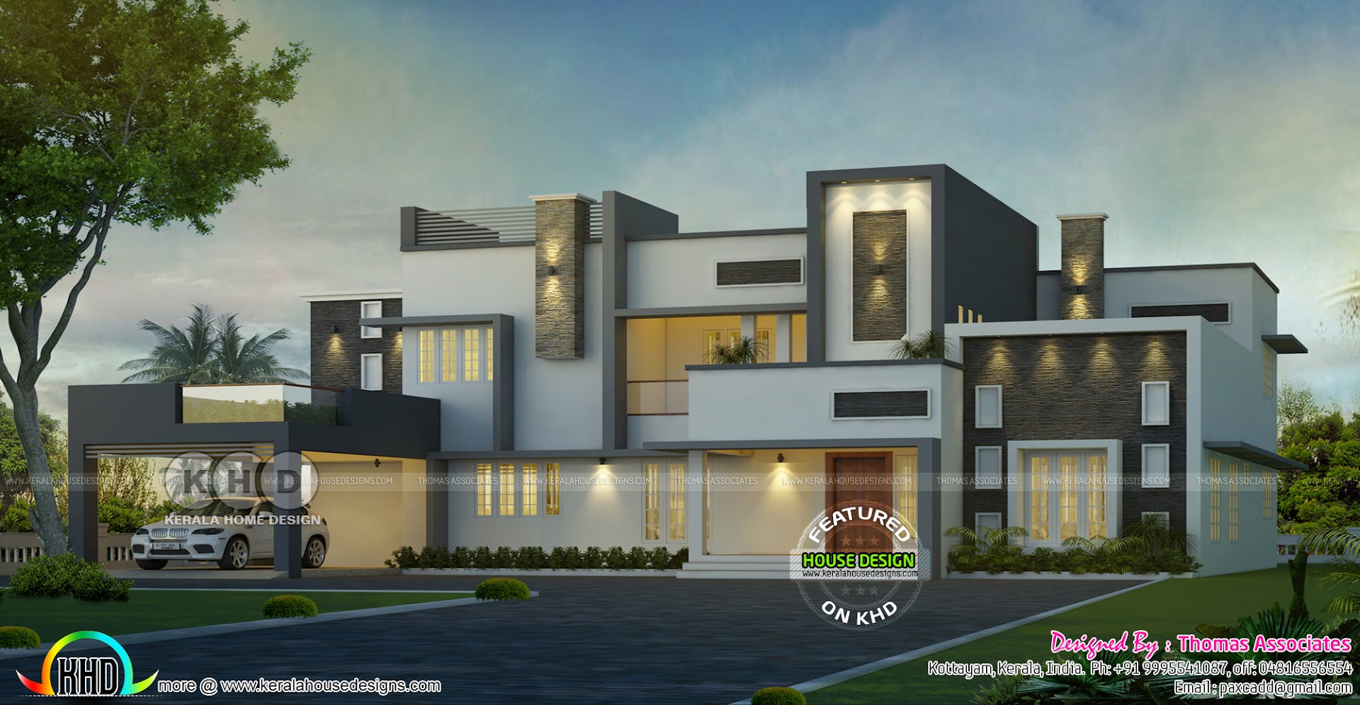 4 bedroom contemporary bungalow home - Kerala Home Design and Floor ...