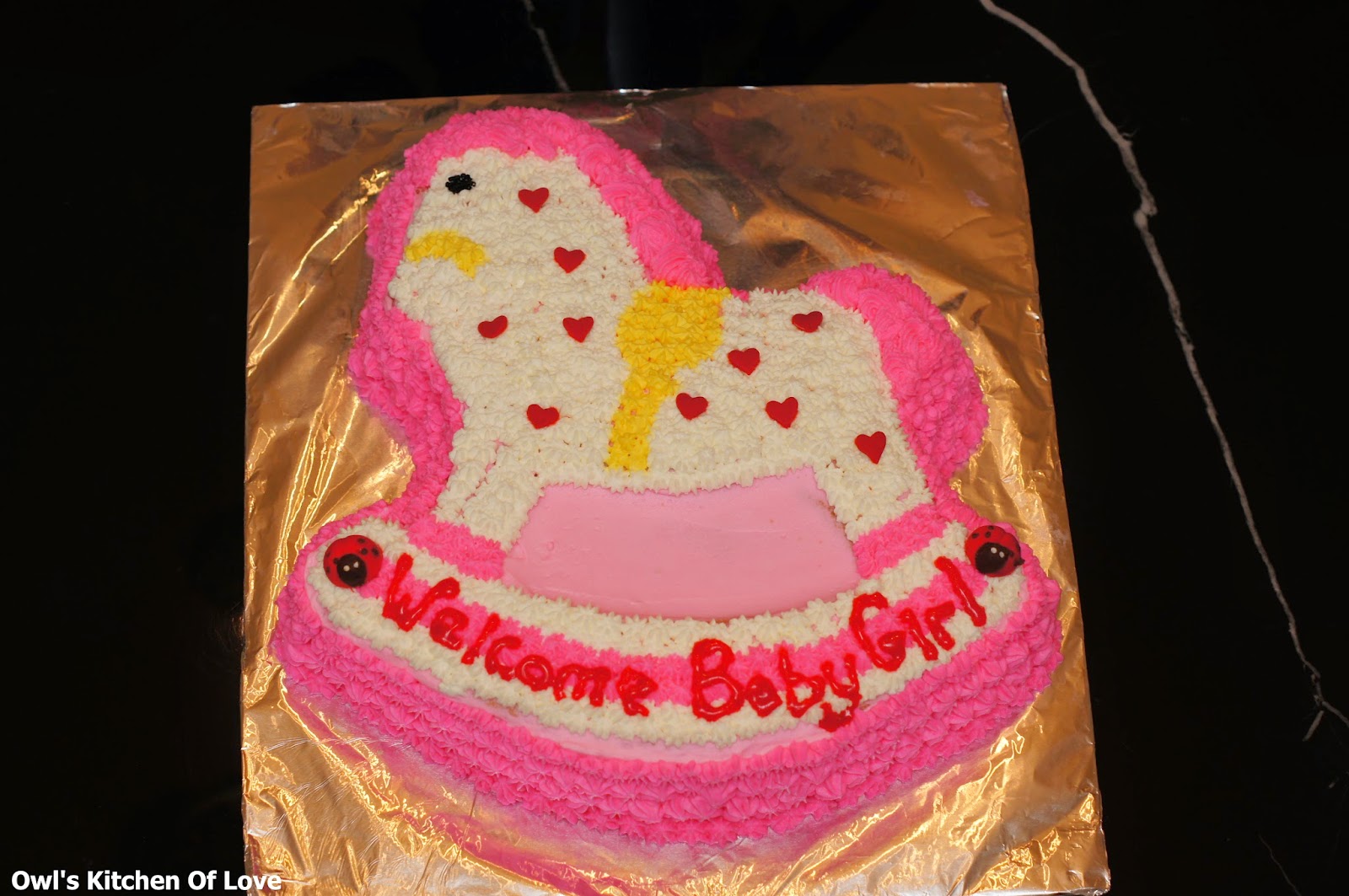 ஜ۩۞۩ஜ Vanessa の 温馨厨房 ஜ۩۞۩ஜ : Rocking Horse Baby Shower Cake