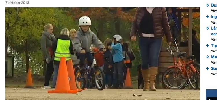 Teknik och balansbanor för barn på cykel – Cykelpendla Hässelby