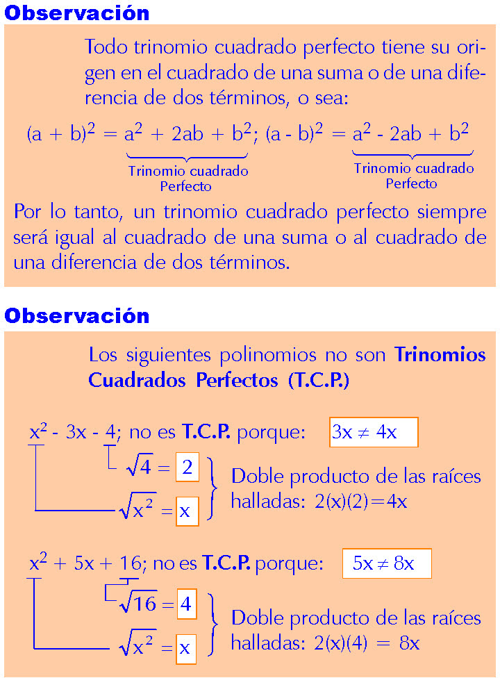 FACTORIZACION DE UN TRINOMIO CUADRADO PERFECTO EJERCICIOS RESUELTOS