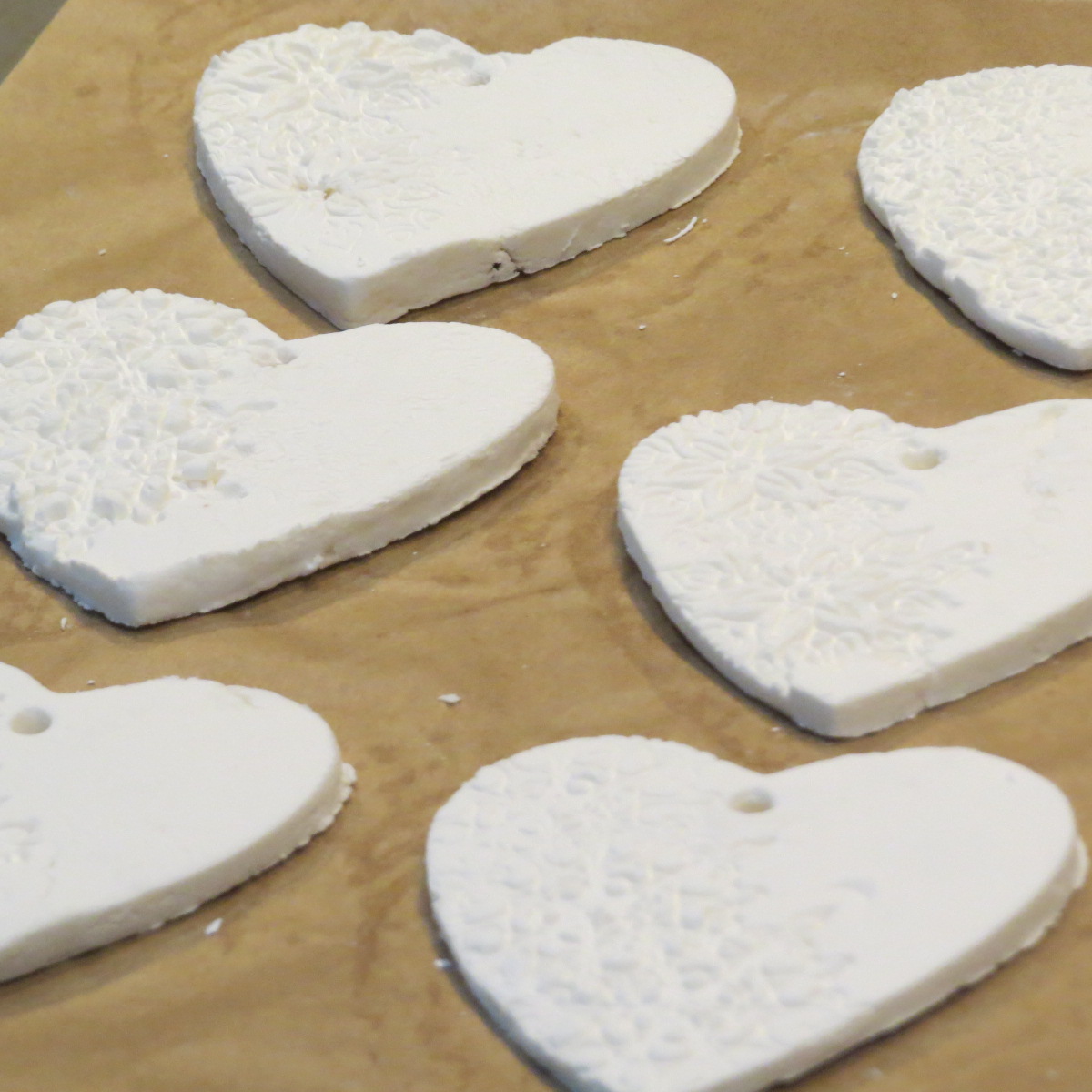DesignsandEvents: Cornstarch Ornaments: A New Valentine Craft...For Me!