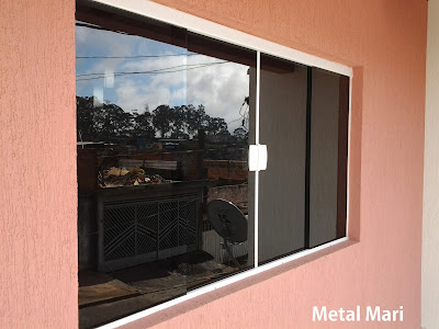 Metal Mari Esquadrias : Vitro de vidro fumê temperado 8 mm (Metal Mari)