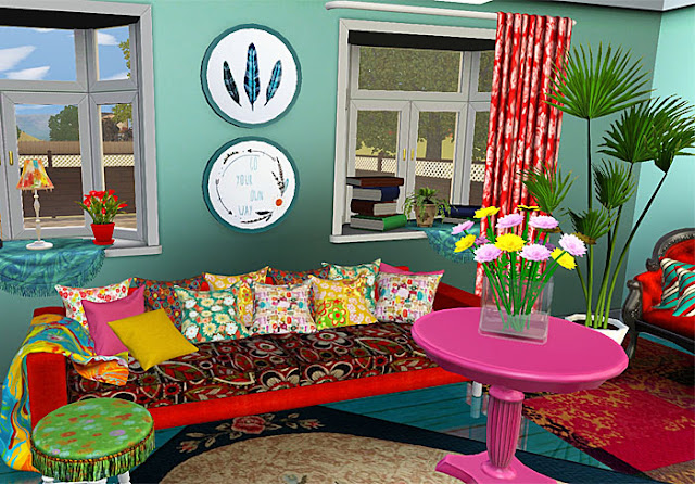 Corporation "SimsStroy": The Sims 3. Set of furniture and decor "Boho ...