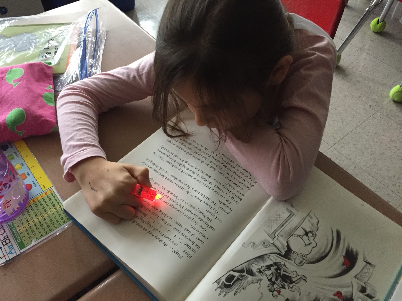 Essex Elementary School Principal's Blog: Flashlight reading in first ...