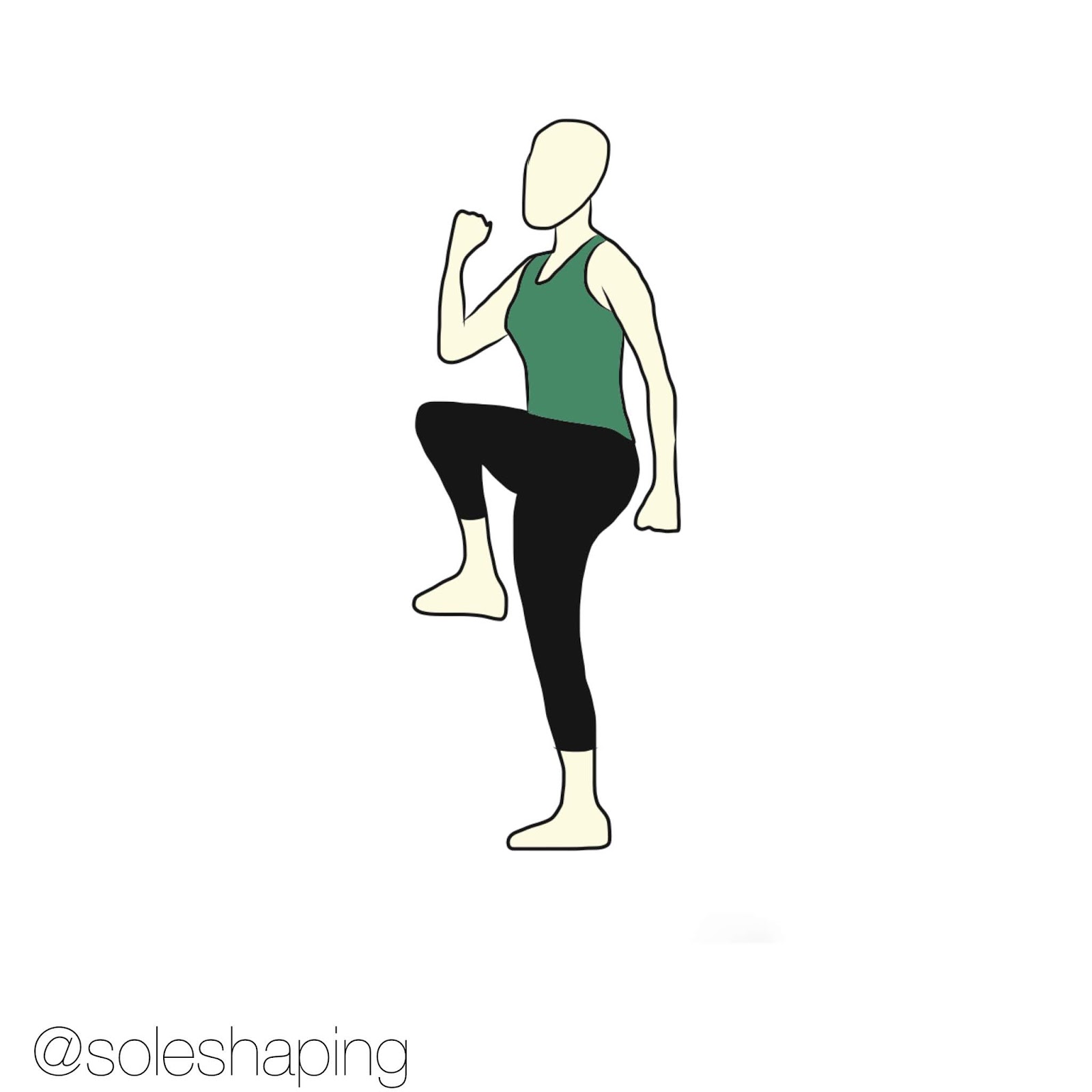 Sole Shaping: High Knee Balance Cues