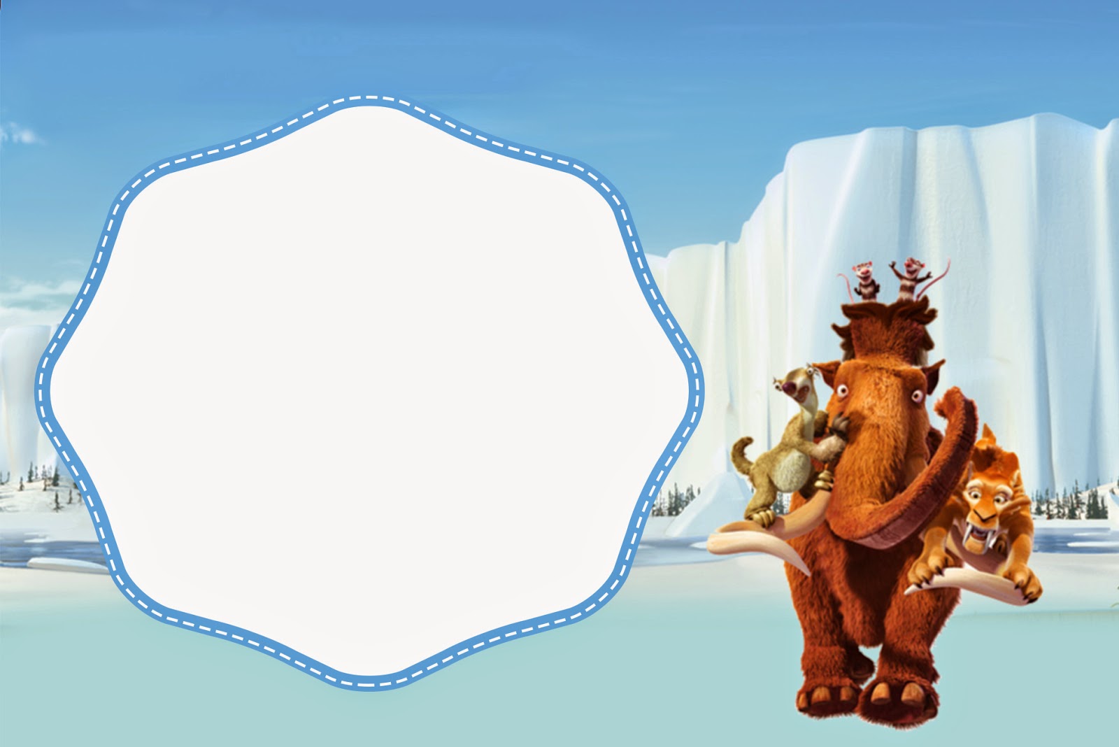 Ice Age Free Printable Invitations Oh My Fiesta In English