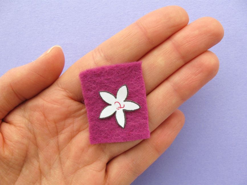 Bugs and Fishes by Lupin: Cutting Out Small Felt Shapes... With Blu Tack!