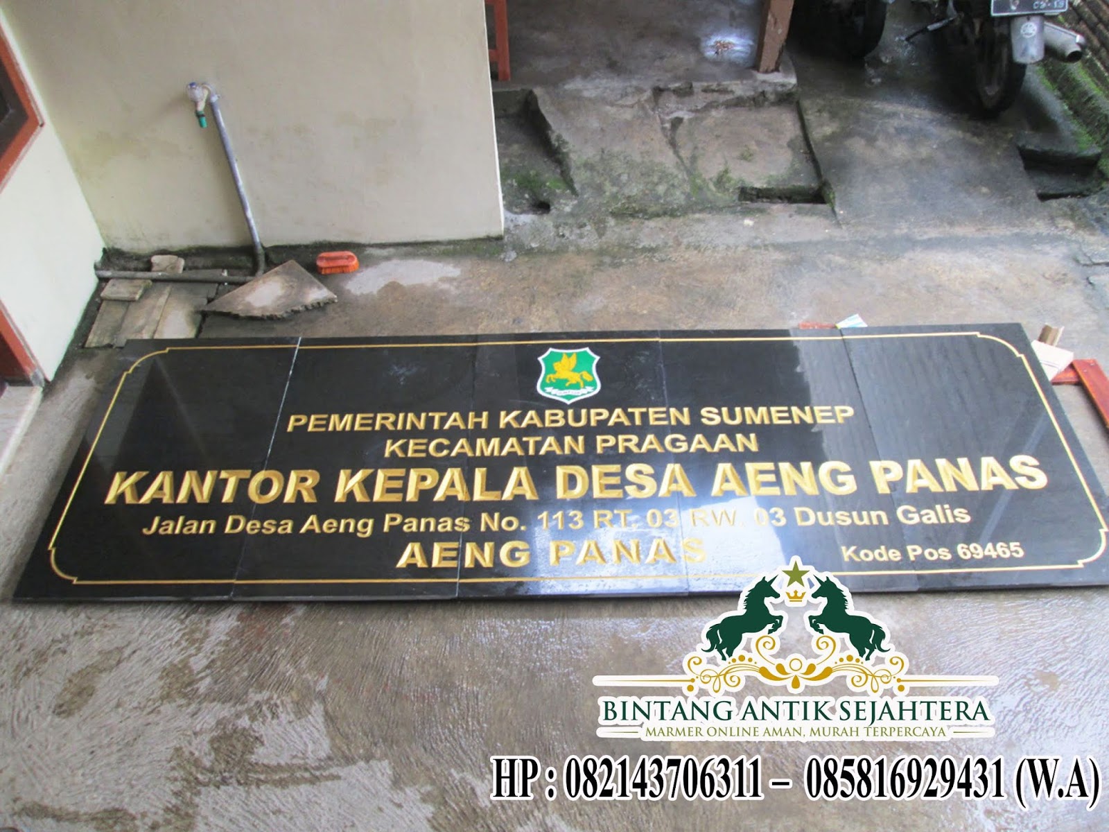 Harga Papan Nama Marmer, Pembuatan Papan Nama Desa - Makam Marmer ...