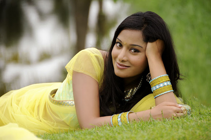 Preetika Rao Yellow Saree Beautiful HD Wallpaper | ActressHDWallpapers