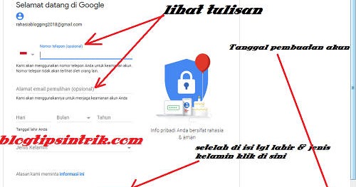 Cara Buat Email 2018 - Panduan Buat Akun Gmail Baru Tanpa Verifikasi ...