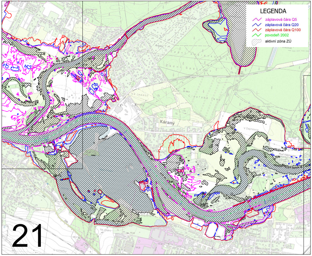 NAŠE Čelákovice: Povodňové mapy - Česká asociace pojišťoven