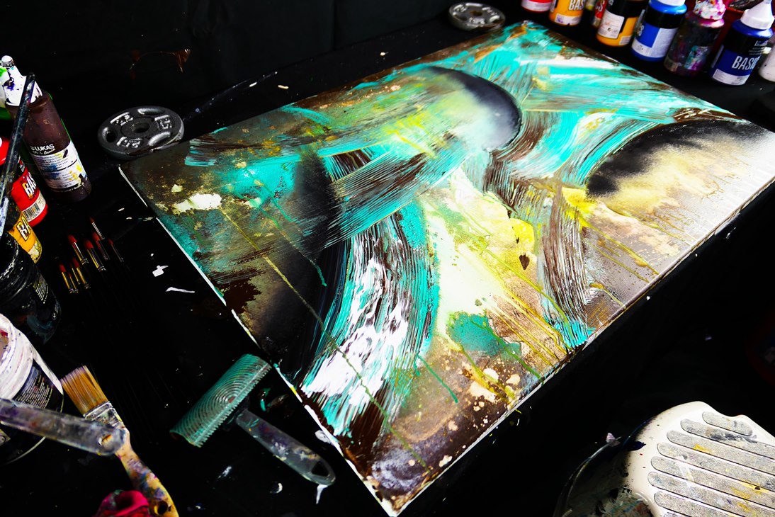 ILLUSION OF DEPTH, abstract painting by Peter Dranitsin-Painting Art ...