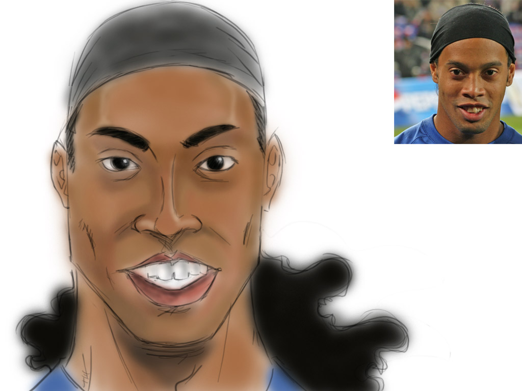ComicMGH8: Ronaldinho by Lorenzo Brozz