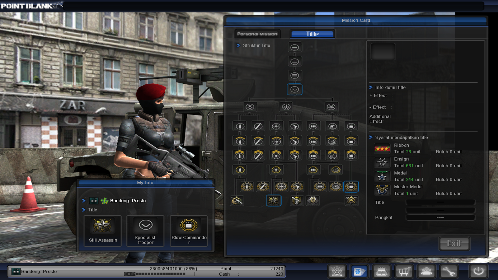 Title dan kegunaan di point blank ~ Y-tivi