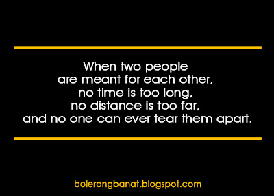 When two people are meant for each other, no time is too long ...