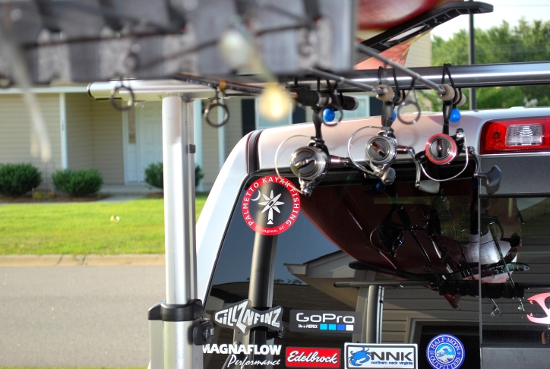 Palmetto Kayak Fishing: DIY - Transporting Rods on a Kayak Rack